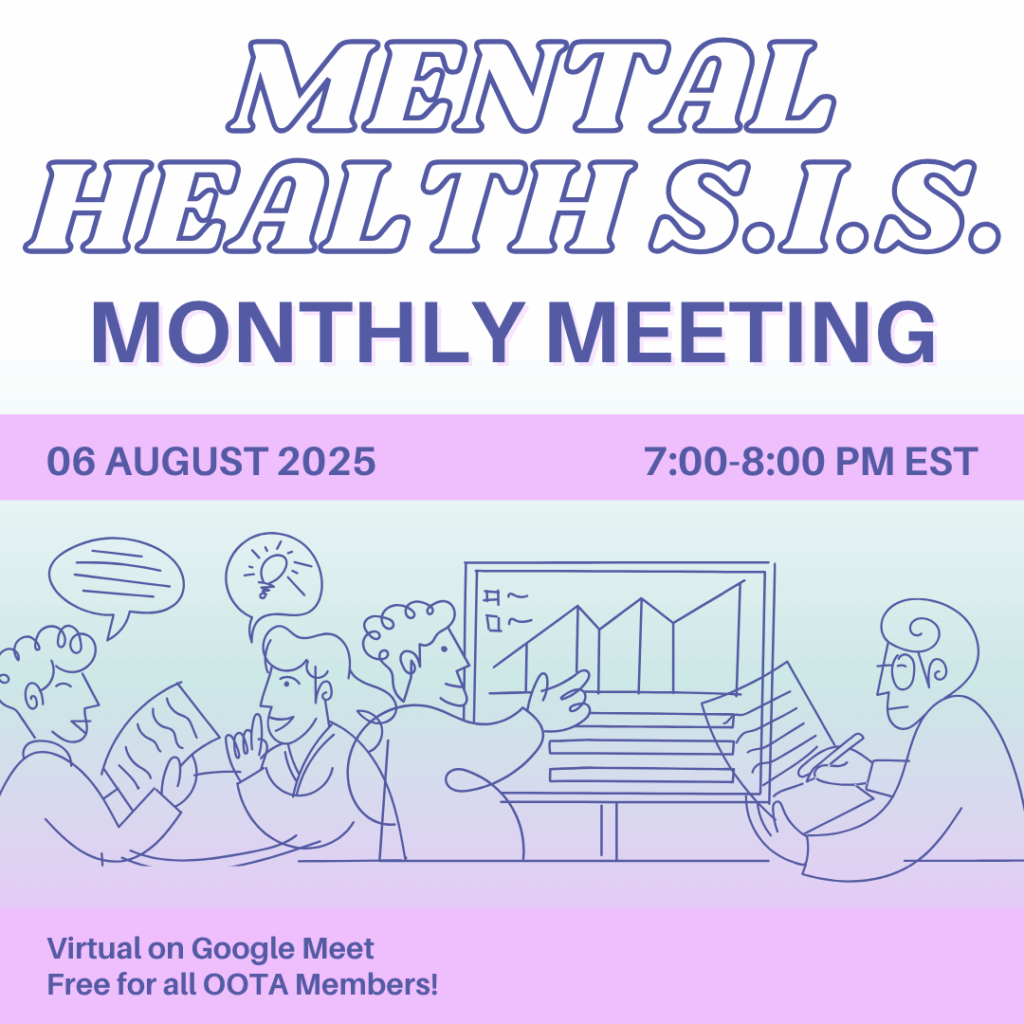 OOTA Mental Health SIS ~ Monthly Meet Up – OOTA